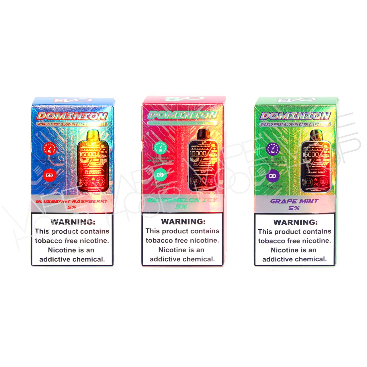 EVOBAR Dominion 16K Puffs Vape |All flavors | 16000 puffs vape EVO ...